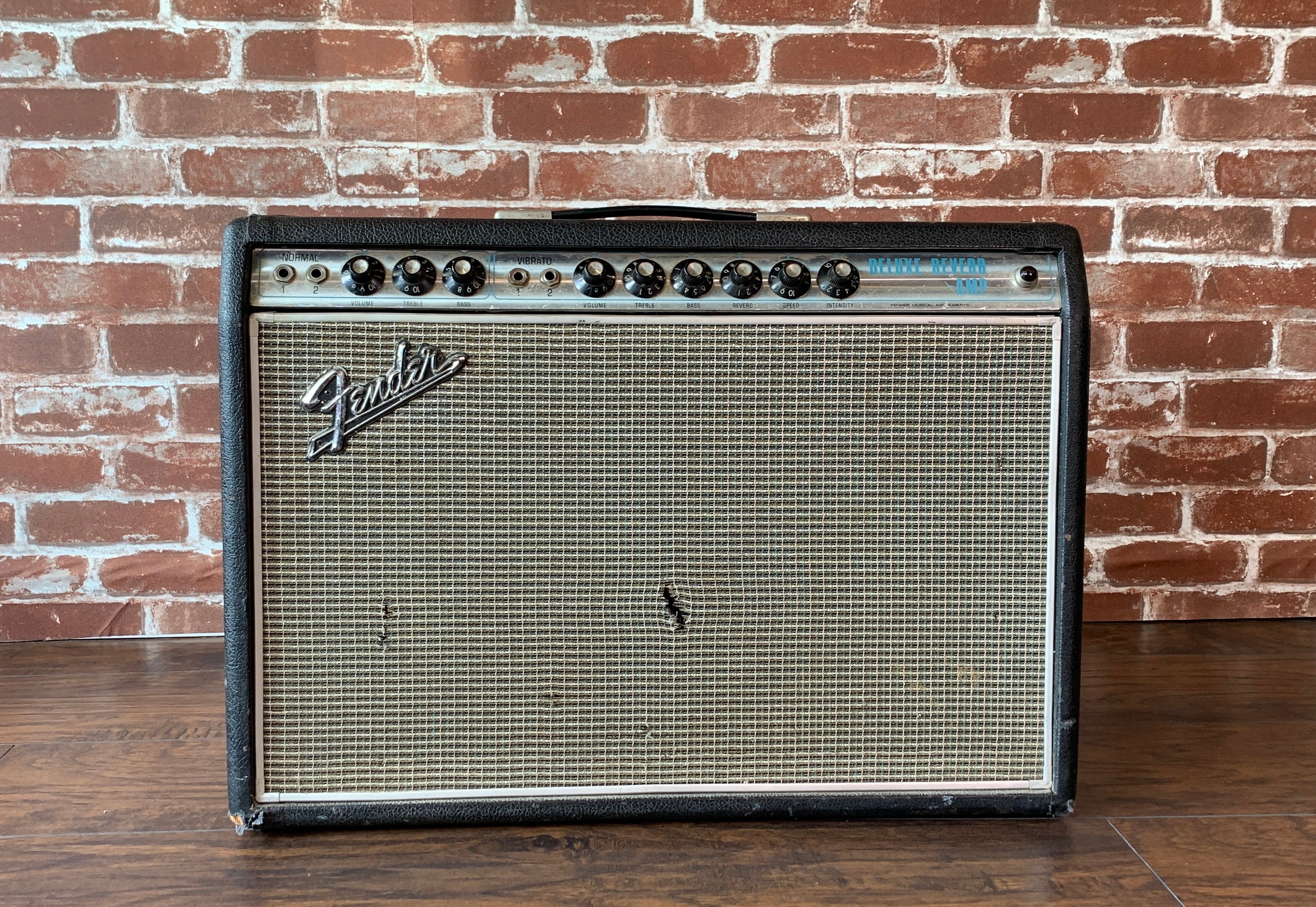 Fender Deluxe Reverb 1968 Silverface "Drip Edge" (AB763 Blackface Circ ...